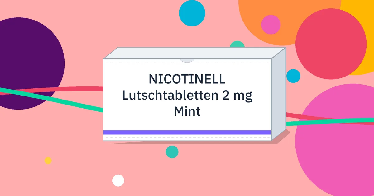 Symbolbild: Packung mit der Aufschrift NICOTINELL Lutschtabletten 2 mg Mint (PZN 07006448) – Verfügbarkeit und Bezug in Apotheken in Frankfurt am Main