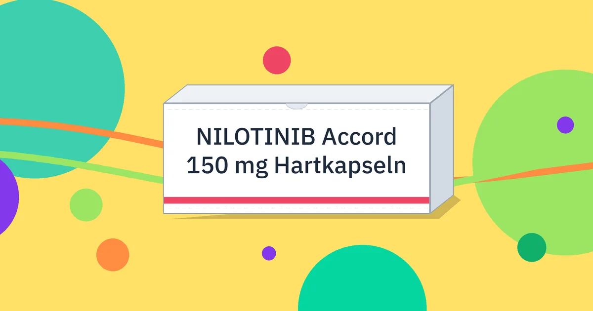 Symbolbild: Packung mit der Aufschrift NILOTINIB Accord 150 mg Hartkapseln (PZN 19943997) – Verfügbarkeit und Bezug in Apotheken in Frankfurt am Main