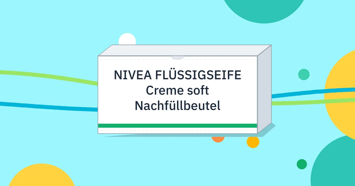 Symbolbild: Packung mit der Aufschrift NIVEA FLÜSSIGSEIFE Creme soft Nachfüllbeutel (PZN 11325490) – Verfügbarkeit und Bezug in Apotheken in Frankfurt am Main