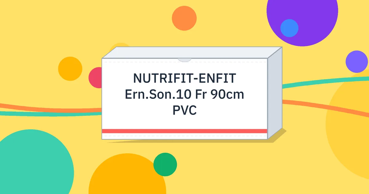 Symbolbild: Packung mit der Aufschrift NUTRIFIT-ENFIT Ern.Son.10 Fr 90cm PVC (PZN 14173419) – Verfügbarkeit und Bezug in Apotheken in Frankfurt am Main