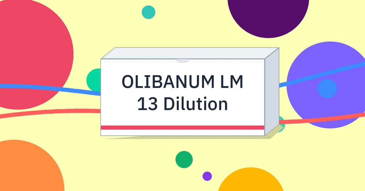 Symbolbild: Packung mit der Aufschrift OLIBANUM LM 13 Dilution (PZN 12971683) – Verfügbarkeit und Bezug in Apotheken in Frankfurt am Main