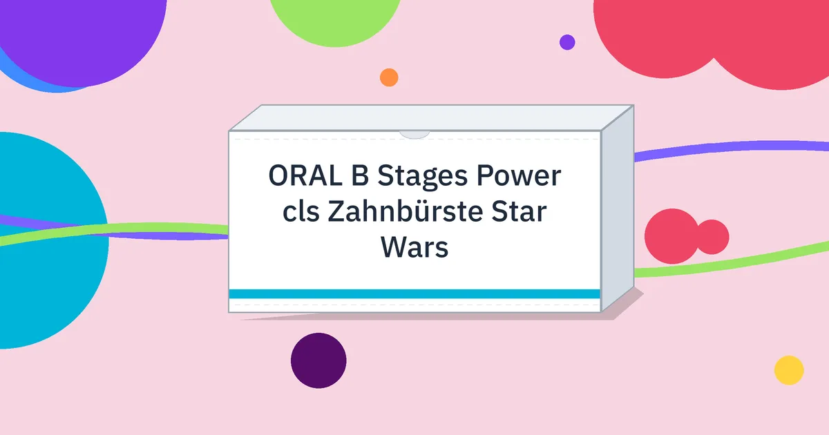 Symbolbild: Packung mit der Aufschrift ORAL B Stages Power cls Zahnbürste Star Wars (PZN 14289197) – Verfügbarkeit und Bezug in Apotheken in Frankfurt am Main