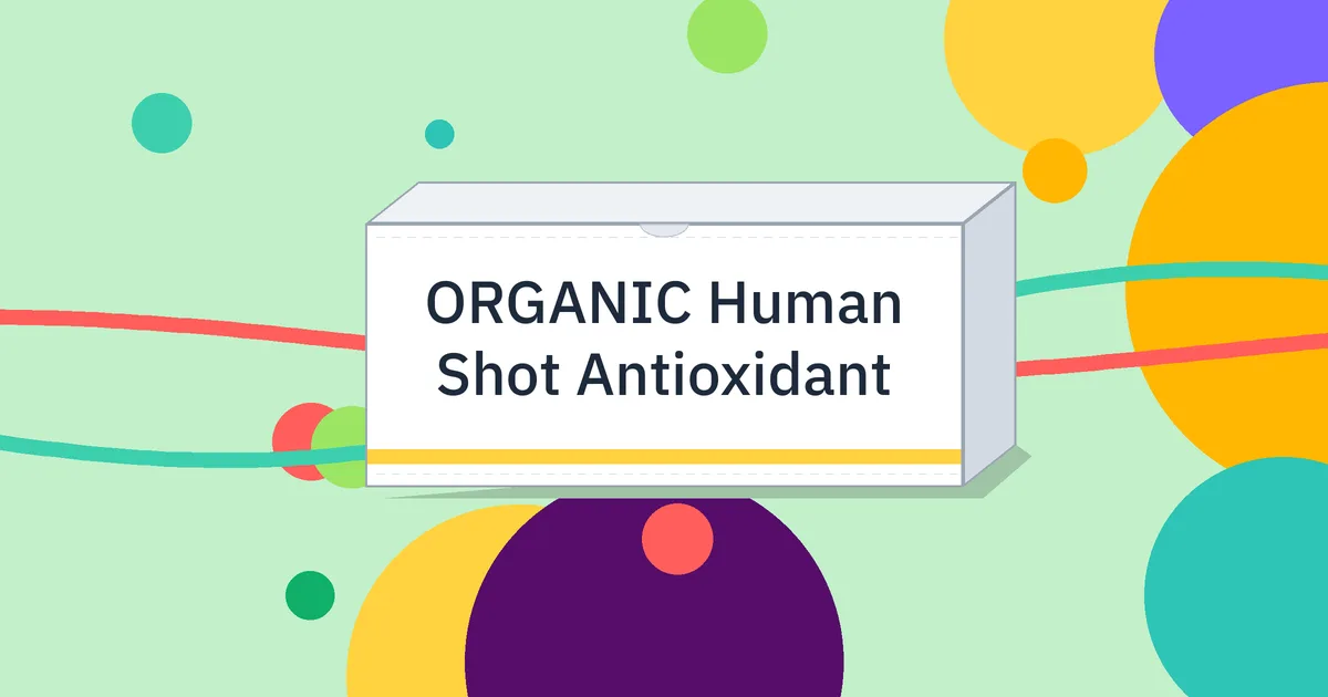 Symbolbild: Packung mit der Aufschrift ORGANIC Human Shot Antioxidant (PZN 16023753) – Verfügbarkeit und Bezug in Apotheken in Frankfurt am Main