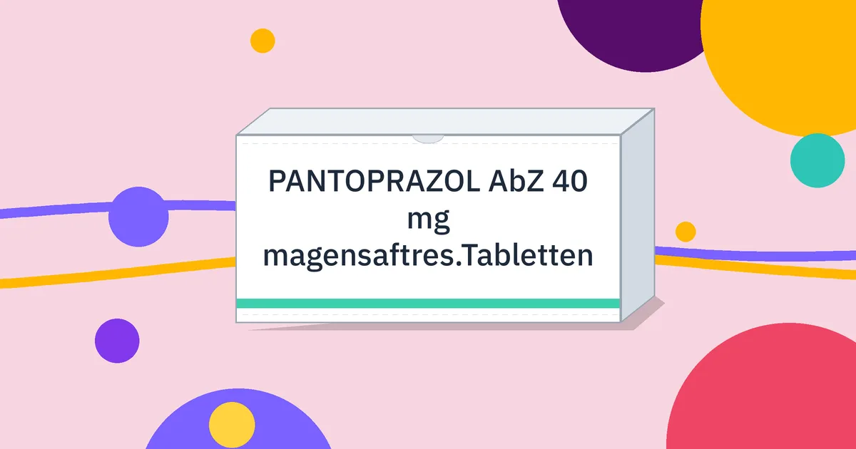 Symbolbild: Packung mit der Aufschrift PANTOPRAZOL AbZ 40 mg magensaftres.Tabletten (PZN 07038135) – Verfügbarkeit und Bezug in Apotheken in Frankfurt am Main