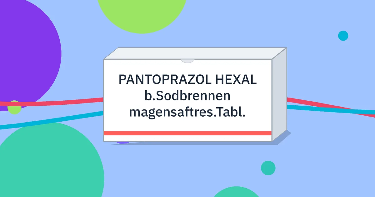 Symbolbild: Packung mit der Aufschrift PANTOPRAZOL HEXAL b.Sodbrennen magensaftres.Tabl. (PZN 05523576) – Verfügbarkeit und Bezug in Apotheken in Frankfurt am Main