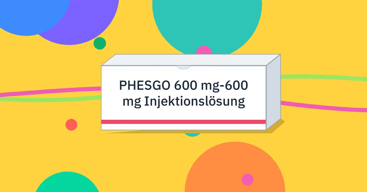 Symbolbild: Packung mit der Aufschrift PHESGO 600 mg-600 mg Injektionslösung (PZN 19294688) – Verfügbarkeit und Bezug in Apotheken in Frankfurt am Main