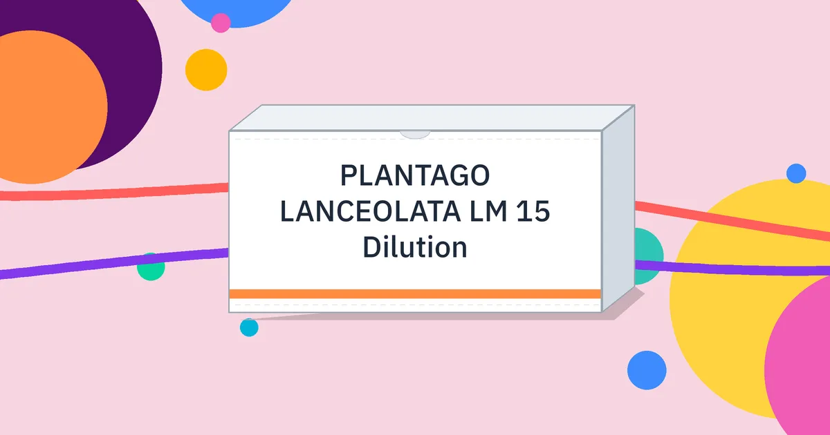 Symbolbild: Packung mit der Aufschrift PLANTAGO LANCEOLATA LM 15 Dilution (PZN 13036910) – Verfügbarkeit und Bezug in Apotheken in Frankfurt am Main
