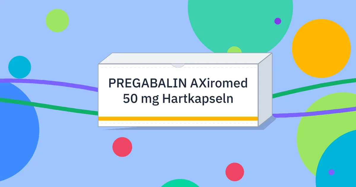 Symbolbild: Packung mit der Aufschrift PREGABALIN AXiromed 50 mg Hartkapseln (PZN 18488479) – Verfügbarkeit und Bezug in Apotheken in Frankfurt am Main