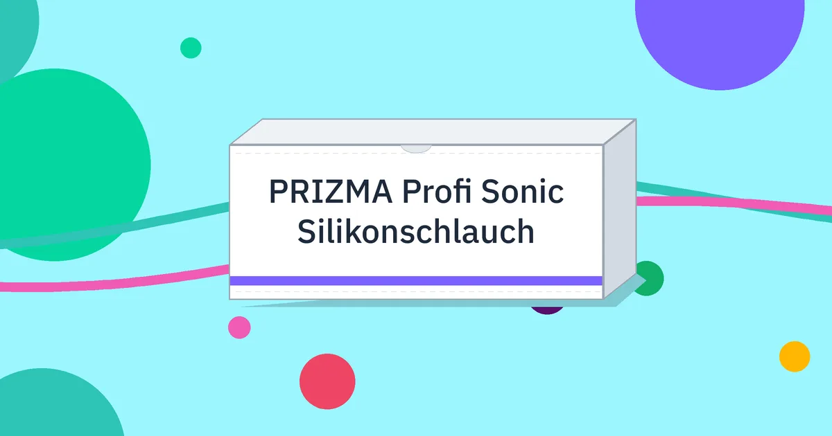 Symbolbild: Packung mit der Aufschrift PRIZMA Profi Sonic Silikonschlauch (PZN 20541784) – Verfügbarkeit und Bezug in Apotheken in Frankfurt am Main
