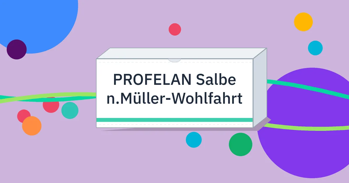 Symbolbild: Packung mit der Aufschrift PROFELAN Salbe n.Müller-Wohlfahrt (PZN 00502434) – Verfügbarkeit und Bezug in Apotheken in Frankfurt am Main