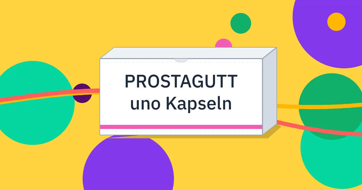 Symbolbild: Packung mit der Aufschrift PROSTAGUTT uno Kapseln (PZN 04976494) – Verfügbarkeit und Bezug in Apotheken in Frankfurt am Main