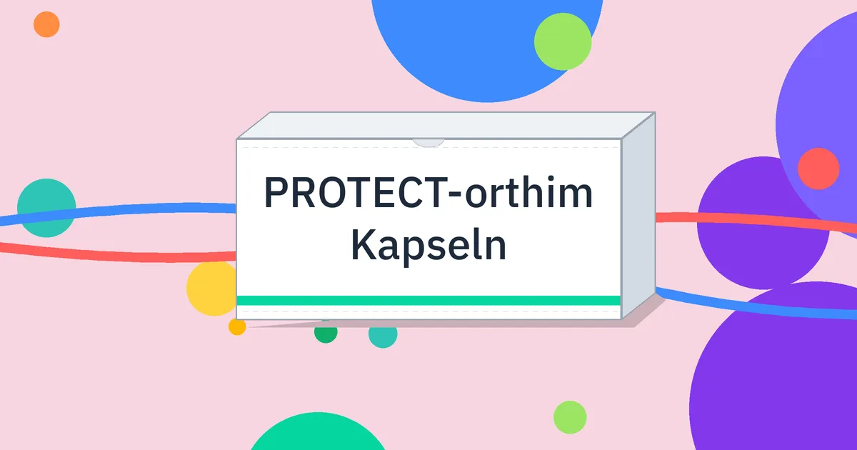 Symbolbild: Packung mit der Aufschrift PROTECT-orthim Kapseln (PZN 17295436) – Verfügbarkeit und Bezug in Apotheken in Frankfurt am Main