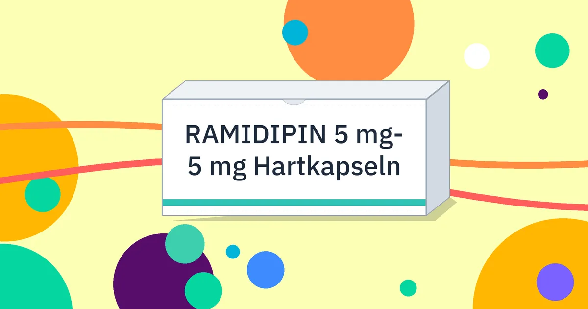 Symbolbild: Packung mit der Aufschrift RAMIDIPIN 5 mg-5 mg Hartkapseln (PZN 18722863) – Verfügbarkeit und Bezug in Apotheken in Frankfurt am Main