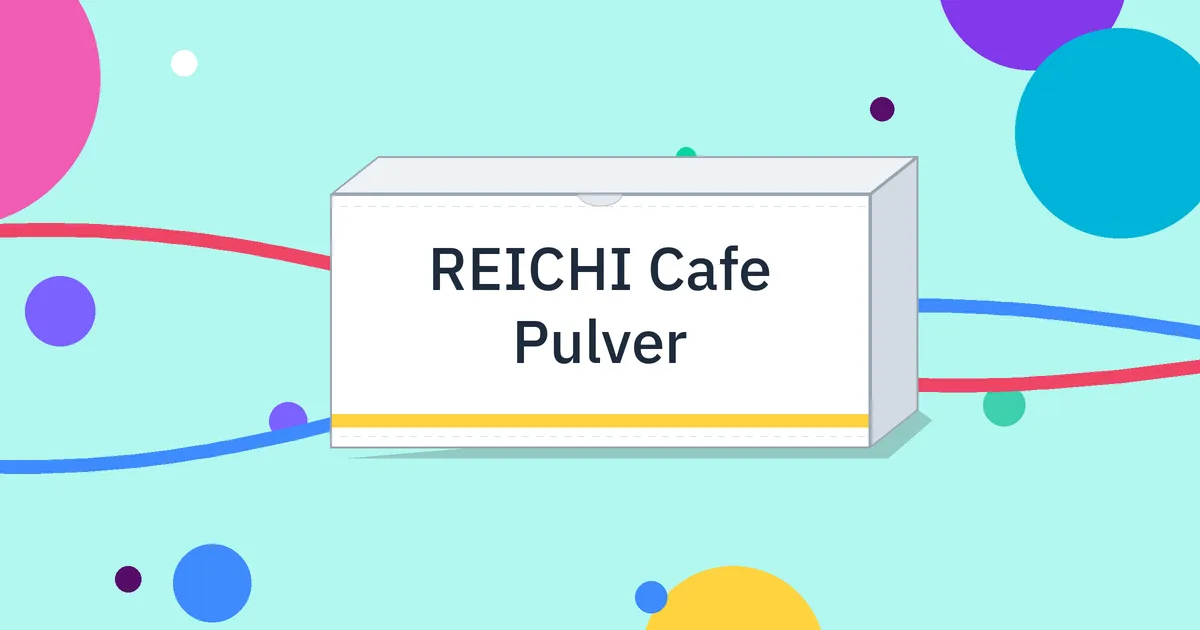 Symbolbild: Packung mit der Aufschrift REICHI Cafe Pulver (PZN 12379281) – Verfügbarkeit und Bezug in Apotheken in Frankfurt am Main