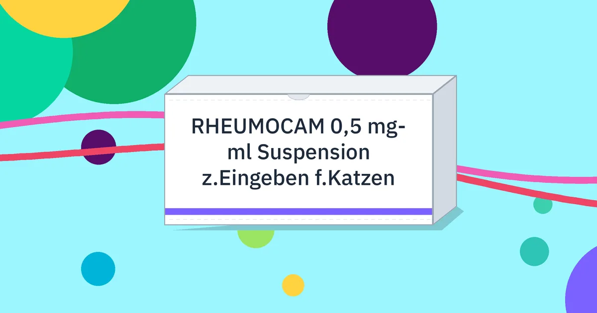 Symbolbild: Packung mit der Aufschrift RHEUMOCAM 0,5 mg-ml Suspension z.Eingeben f.Katzen (PZN 18044363) – Verfügbarkeit und Bezug in Apotheken in Frankfurt am Main