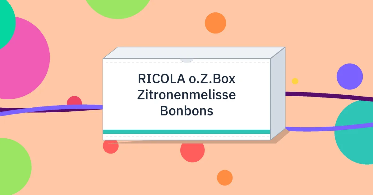 Symbolbild: Packung mit der Aufschrift RICOLA o.Z.Box Zitronenmelisse Bonbons (PZN 03648782) – Verfügbarkeit und Bezug in Apotheken in Frankfurt am Main