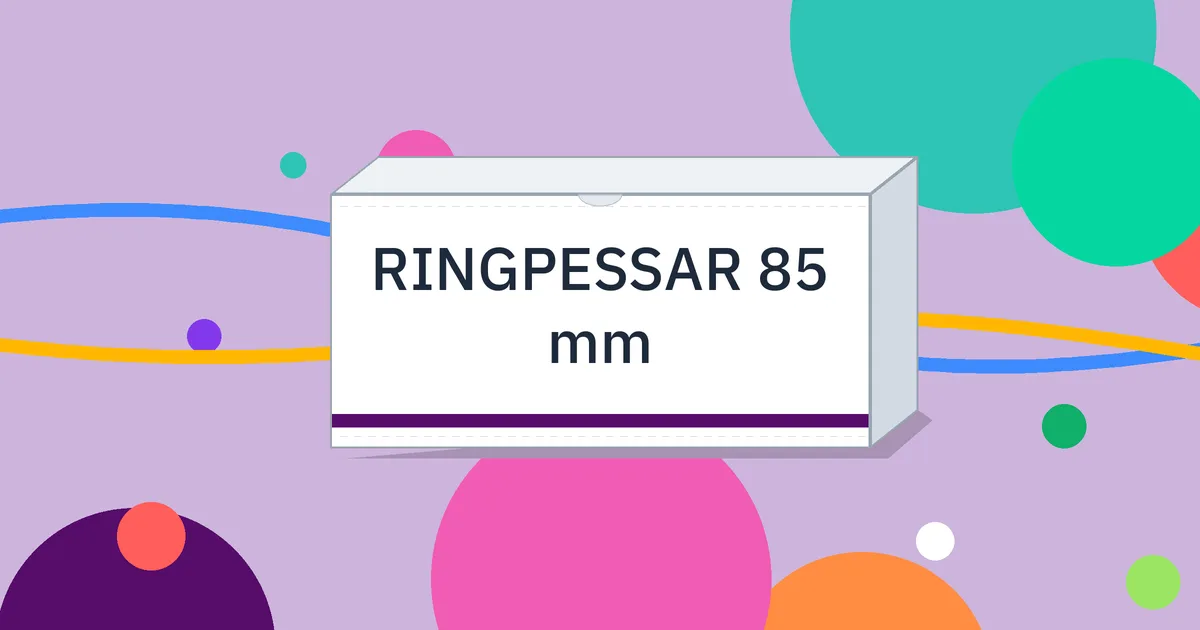 Symbolbild: Packung mit der Aufschrift RINGPESSAR 85 mm (PZN 07439041) – Verfügbarkeit und Bezug in Apotheken in Frankfurt am Main