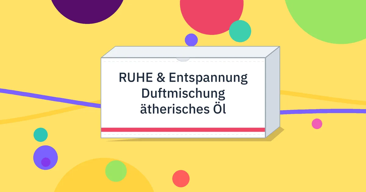 Symbolbild: Packung mit der Aufschrift RUHE & Entspannung Duftmischung ätherisches Öl (PZN 17394517) – Verfügbarkeit und Bezug in Apotheken in Frankfurt am Main