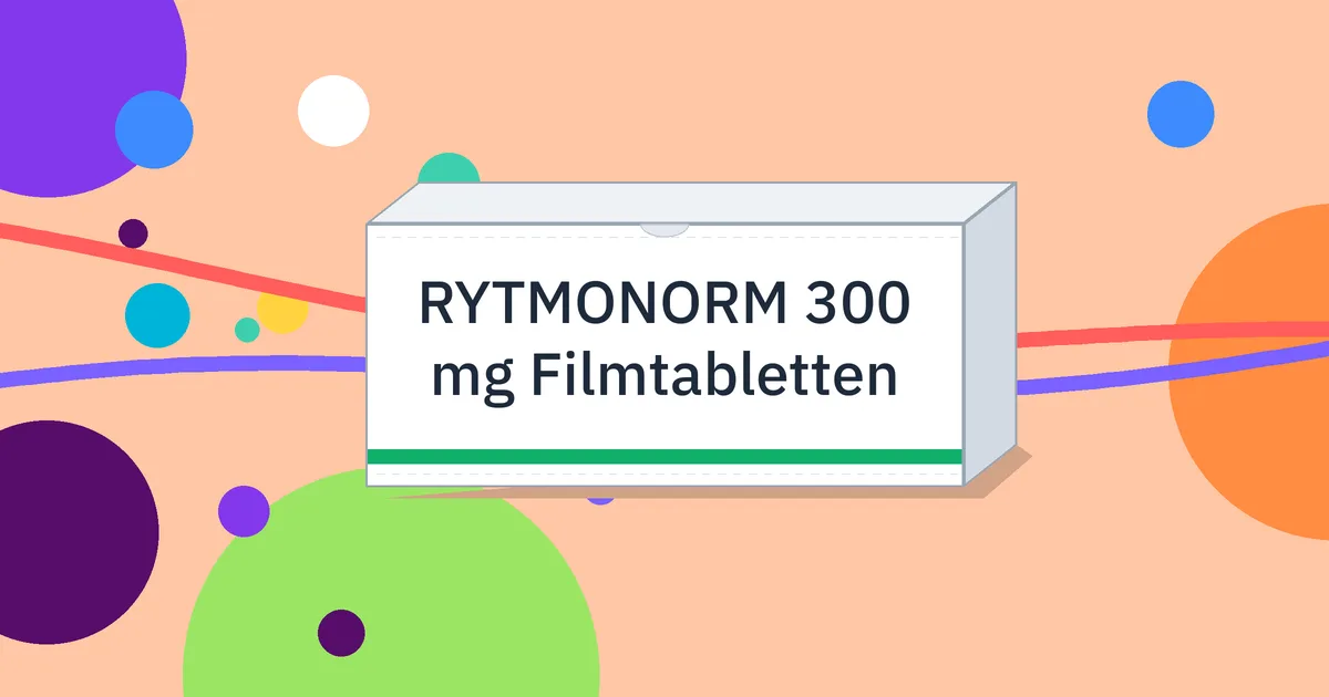 Symbolbild: Packung mit der Aufschrift RYTMONORM 300 mg Filmtabletten (PZN 02019104) – Verfügbarkeit und Bezug in Apotheken in Frankfurt am Main