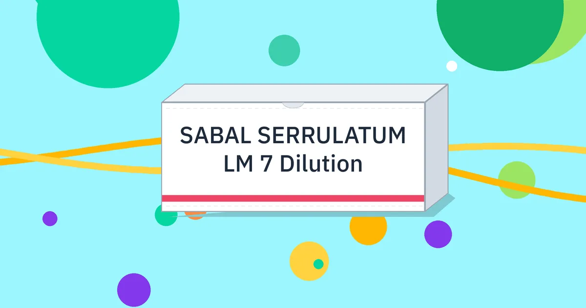 Symbolbild: Packung mit der Aufschrift SABAL SERRULATUM LM 7 Dilution (PZN 13174925) – Verfügbarkeit und Bezug in Apotheken in Frankfurt am Main
