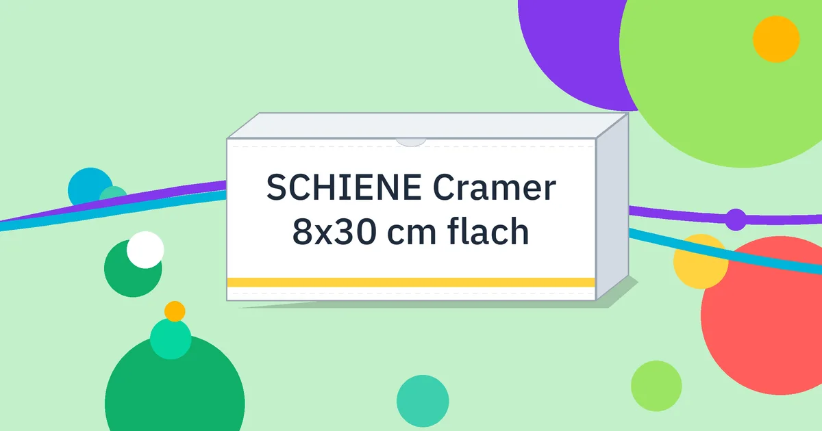 Symbolbild: Packung mit der Aufschrift SCHIENE Cramer 8x30 cm flach (PZN 01968330) – Verfügbarkeit und Bezug in Apotheken in Frankfurt am Main
