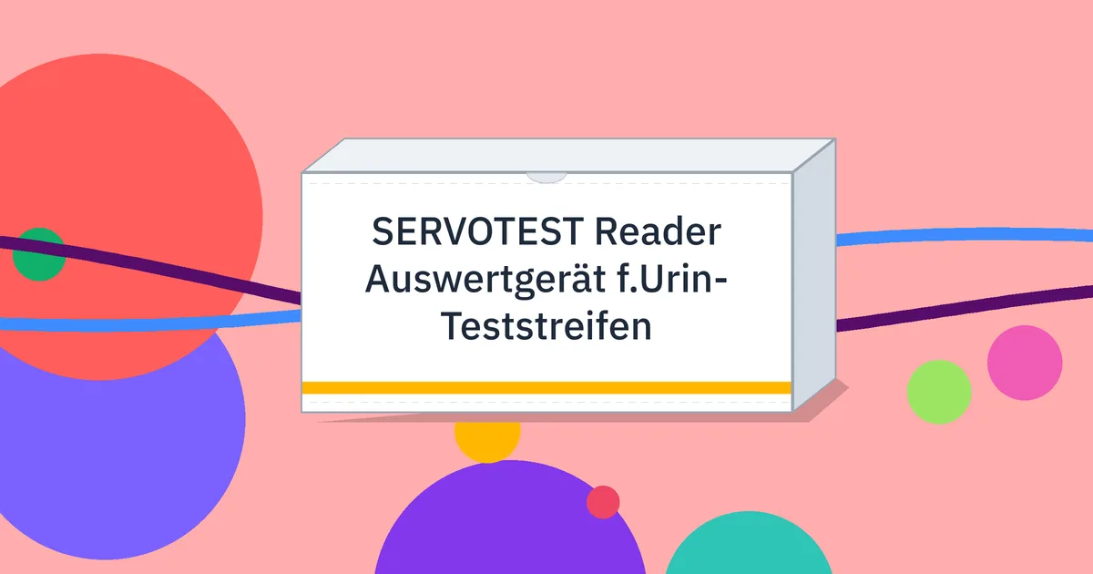 Symbolbild: Packung mit der Aufschrift SERVOTEST Reader Auswertgerät f.Urin-Teststreifen (PZN 07237260) – Verfügbarkeit und Bezug in Apotheken in Frankfurt am Main