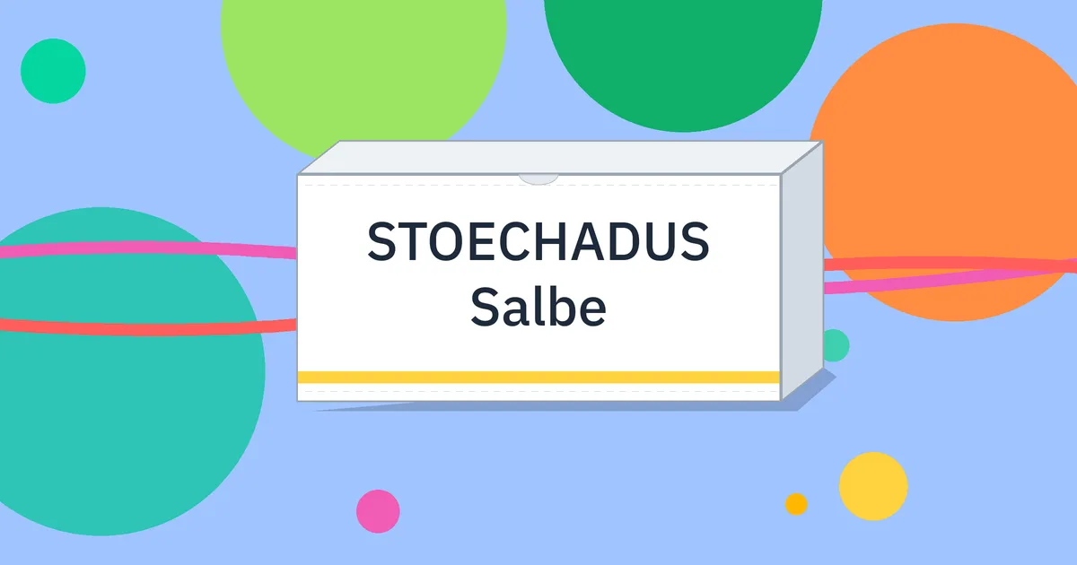 Symbolbild: Packung mit der Aufschrift STOECHADUS Salbe (PZN 18396369) – Verfügbarkeit und Bezug in Apotheken in Frankfurt am Main