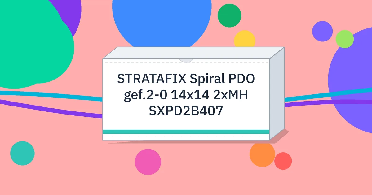 Symbolbild: Packung mit der Aufschrift STRATAFIX Spiral PDO gef.2-0 14x14 2xMH SXPD2B407 (PZN 20924166) – Verfügbarkeit und Bezug in Apotheken in Frankfurt am Main