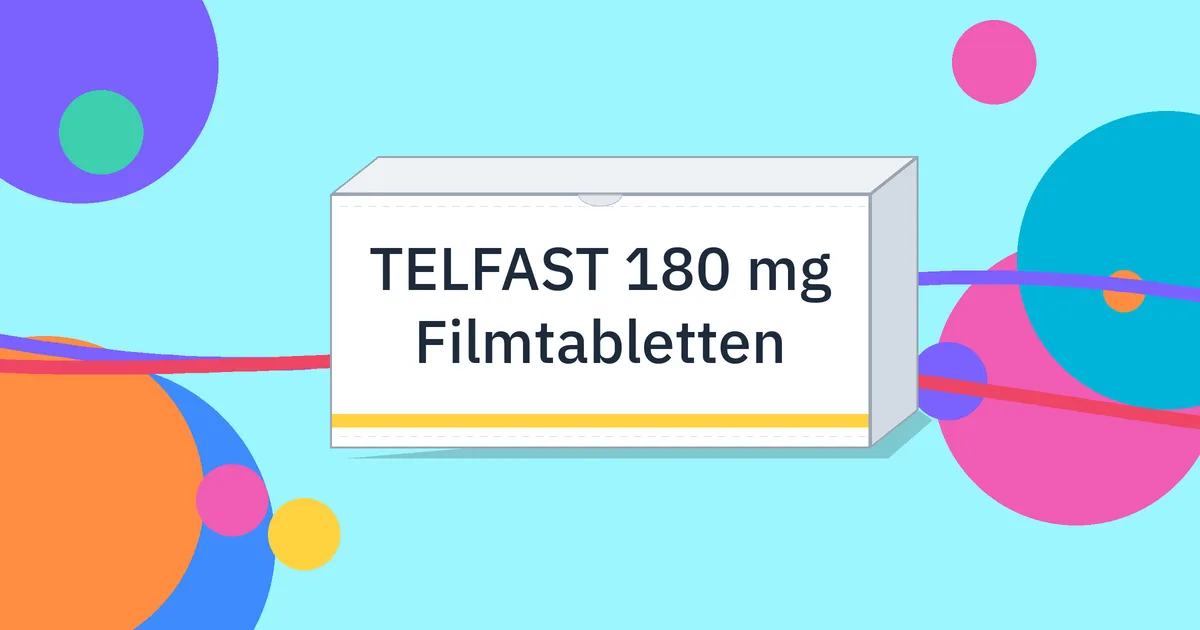 Symbolbild: Packung mit der Aufschrift TELFAST 180 mg Filmtabletten (PZN 01239648) – Verfügbarkeit und Bezug in Apotheken in Frankfurt am Main