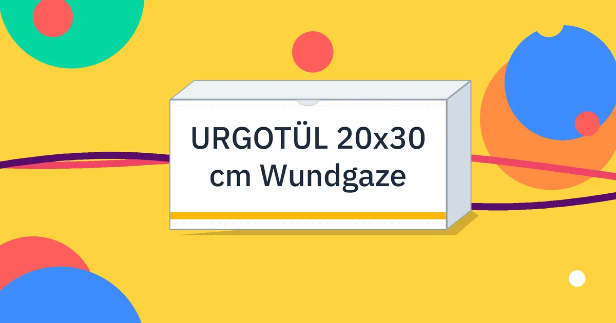 Symbolbild: Packung mit der Aufschrift URGOTÜL 20x30 cm Wundgaze (PZN 11593687) – Verfügbarkeit und Bezug in Apotheken in Frankfurt am Main