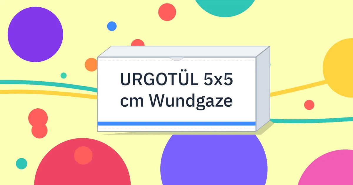 Symbolbild: Packung mit der Aufschrift URGOTÜL 5x5 cm Wundgaze (PZN 18379187) – Verfügbarkeit und Bezug in Apotheken in Frankfurt am Main