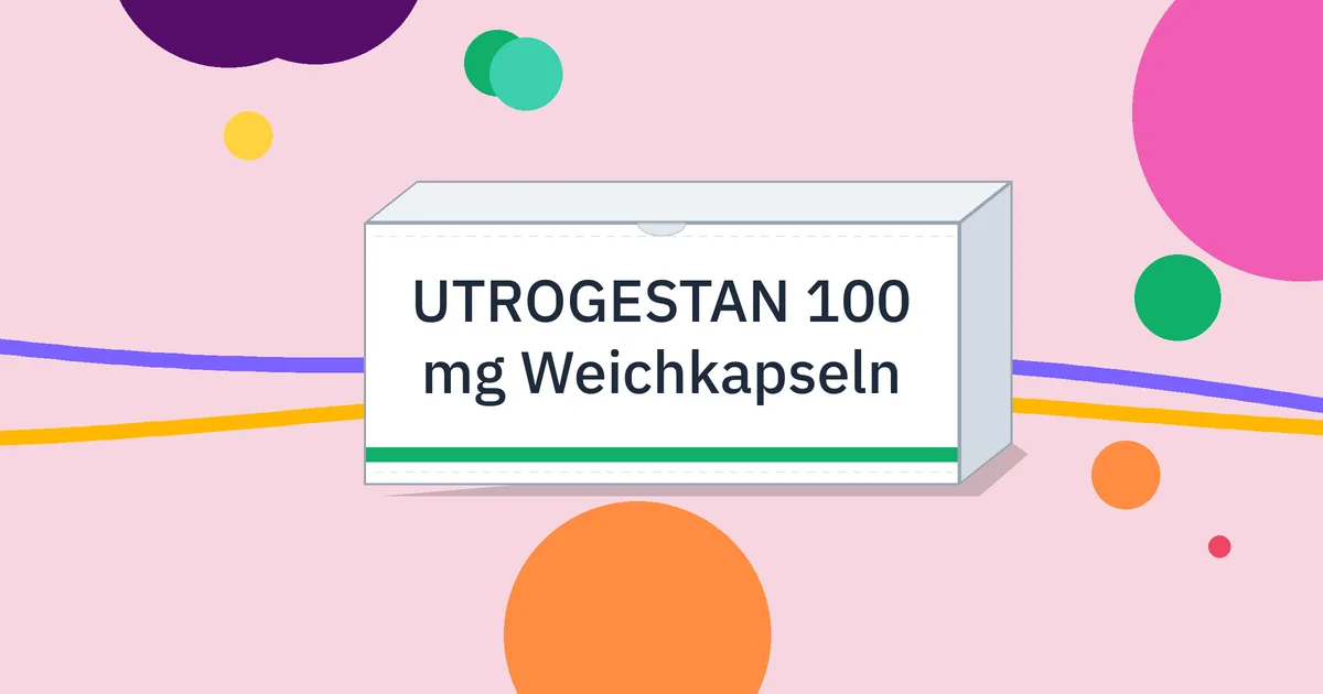Symbolbild: Packung mit der Aufschrift UTROGESTAN 100 mg Weichkapseln (PZN 03992692) – Verfügbarkeit und Bezug in Apotheken in Frankfurt am Main