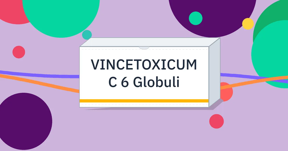 Symbolbild: Packung mit der Aufschrift VINCETOXICUM C 6 Globuli (PZN 19719461) – Verfügbarkeit und Bezug in Apotheken in Frankfurt am Main