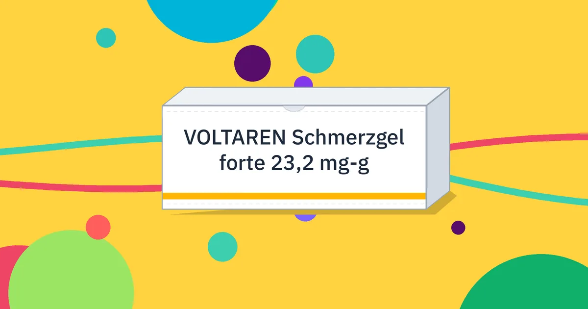 Symbolbild: Packung mit der Aufschrift VOLTAREN Schmerzgel forte 23,2 mg-g (PZN 11240397) – Verfügbarkeit und Bezug in Apotheken in Frankfurt am Main