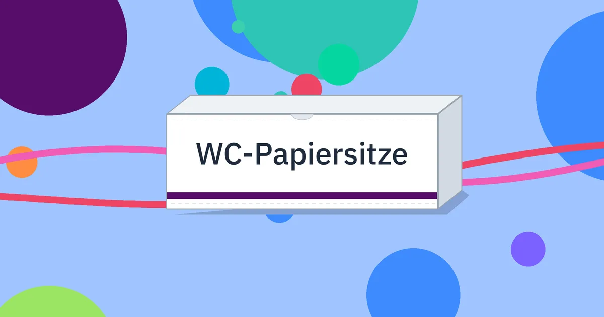 Symbolbild: Packung mit der Aufschrift WC-Papiersitze (PZN 04866736) – Verfügbarkeit und Bezug in Apotheken in Frankfurt am Main