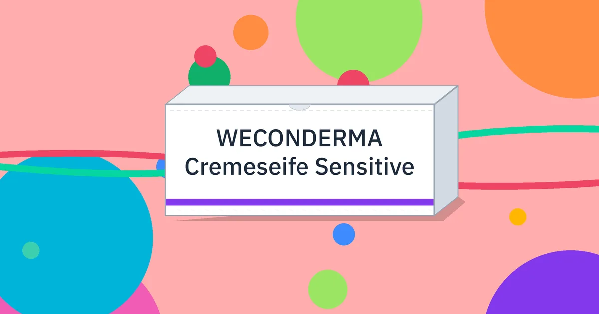 Symbolbild: Packung mit der Aufschrift WECONDERMA Cremeseife Sensitive (PZN 10144527) – Verfügbarkeit und Bezug in Apotheken in Frankfurt am Main