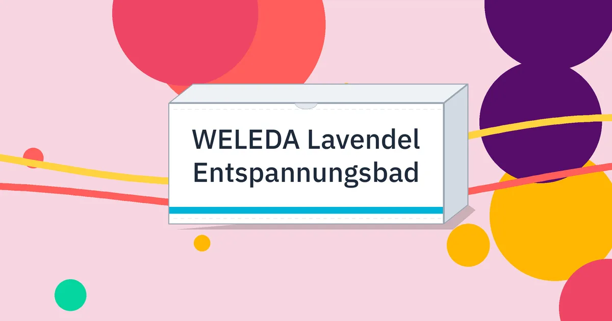Symbolbild: Packung mit der Aufschrift WELEDA Lavendel Entspannungsbad (PZN 00650778) – Verfügbarkeit und Bezug in Apotheken in Frankfurt am Main