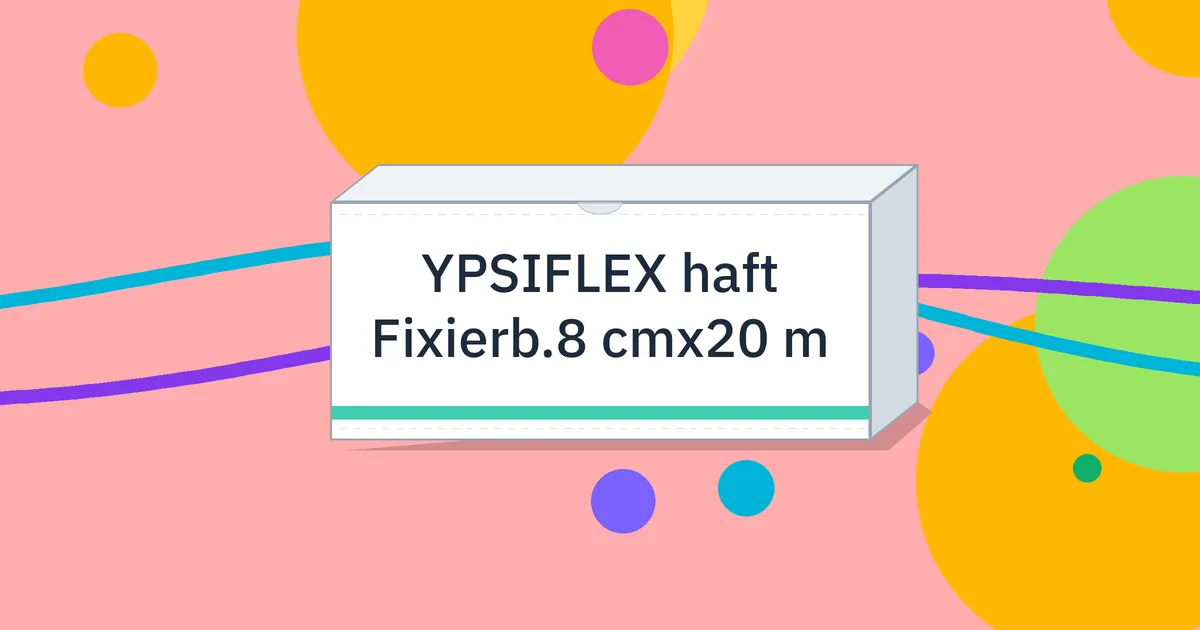 Symbolbild: Packung mit der Aufschrift YPSIFLEX haft Fixierb.8 cmx20 m (PZN 12604996) – Verfügbarkeit und Bezug in Apotheken in Frankfurt am Main