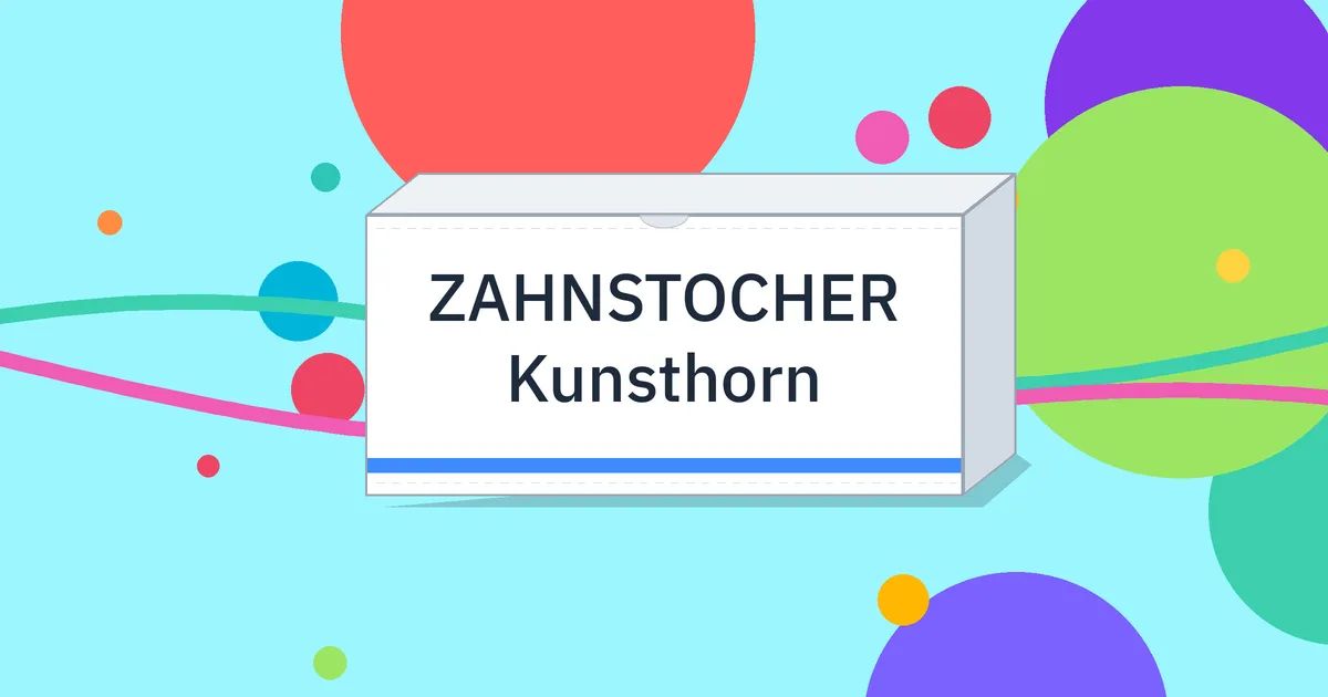 Symbolbild: Packung mit der Aufschrift ZAHNSTOCHER Kunsthorn (PZN 00172497) – Verfügbarkeit und Bezug in Apotheken in Frankfurt am Main