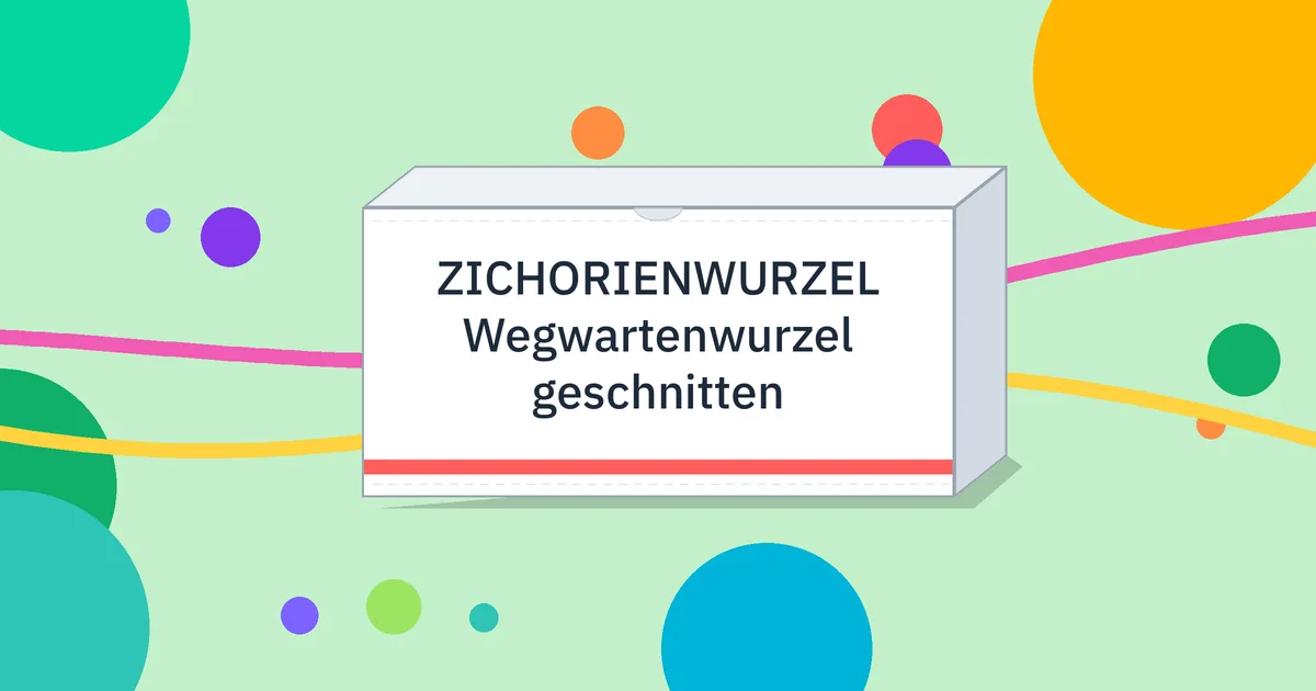 Symbolbild: Packung mit der Aufschrift ZICHORIENWURZEL Wegwartenwurzel geschnitten (PZN 14032050) – Verfügbarkeit und Bezug in Apotheken in Frankfurt am Main