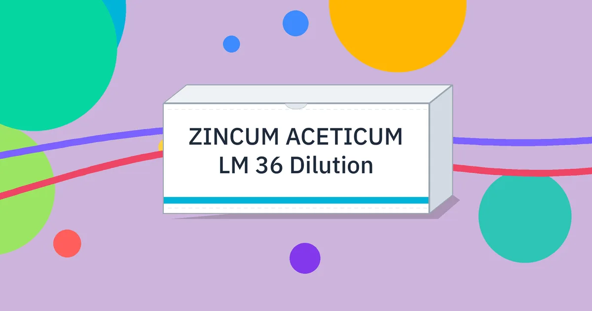 Symbolbild: Packung mit der Aufschrift ZINCUM ACETICUM LM 36 Dilution (PZN 13290040) – Verfügbarkeit und Bezug in Apotheken in Frankfurt am Main