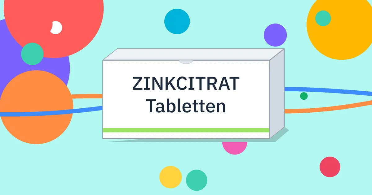 Symbolbild: Packung mit der Aufschrift ZINKCITRAT Tabletten (PZN 18486440) – Verfügbarkeit und Bezug in Apotheken in Frankfurt am Main