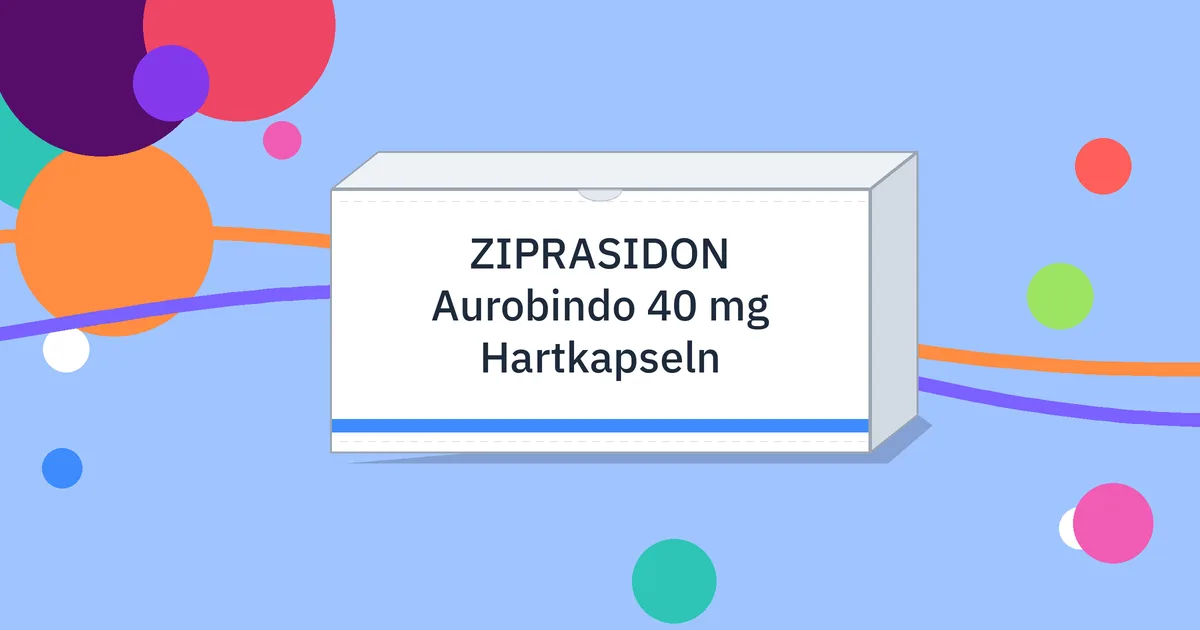 Symbolbild: Packung mit der Aufschrift ZIPRASIDON Aurobindo 40 mg Hartkapseln (PZN 10073230) – Verfügbarkeit und Bezug in Apotheken in Frankfurt am Main