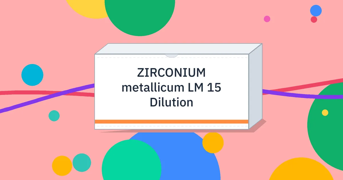 Symbolbild: Packung mit der Aufschrift ZIRCONIUM metallicum LM 15 Dilution (PZN 13302748) – Verfügbarkeit und Bezug in Apotheken in Frankfurt am Main
