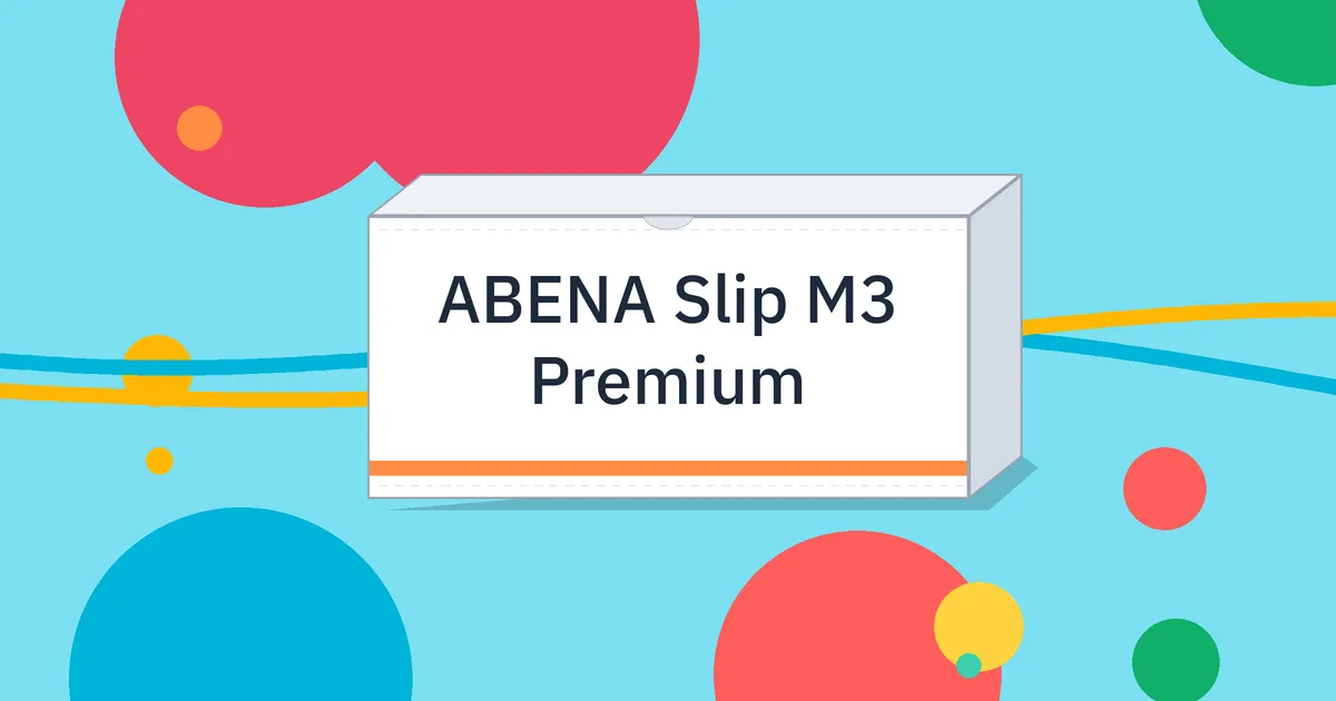Symbolbild: Packung mit der Aufschrift ABENA Slip M3 Premium (PZN 10220263) – Verfügbarkeit und Bezug in Apotheken in Frankfurt am Main