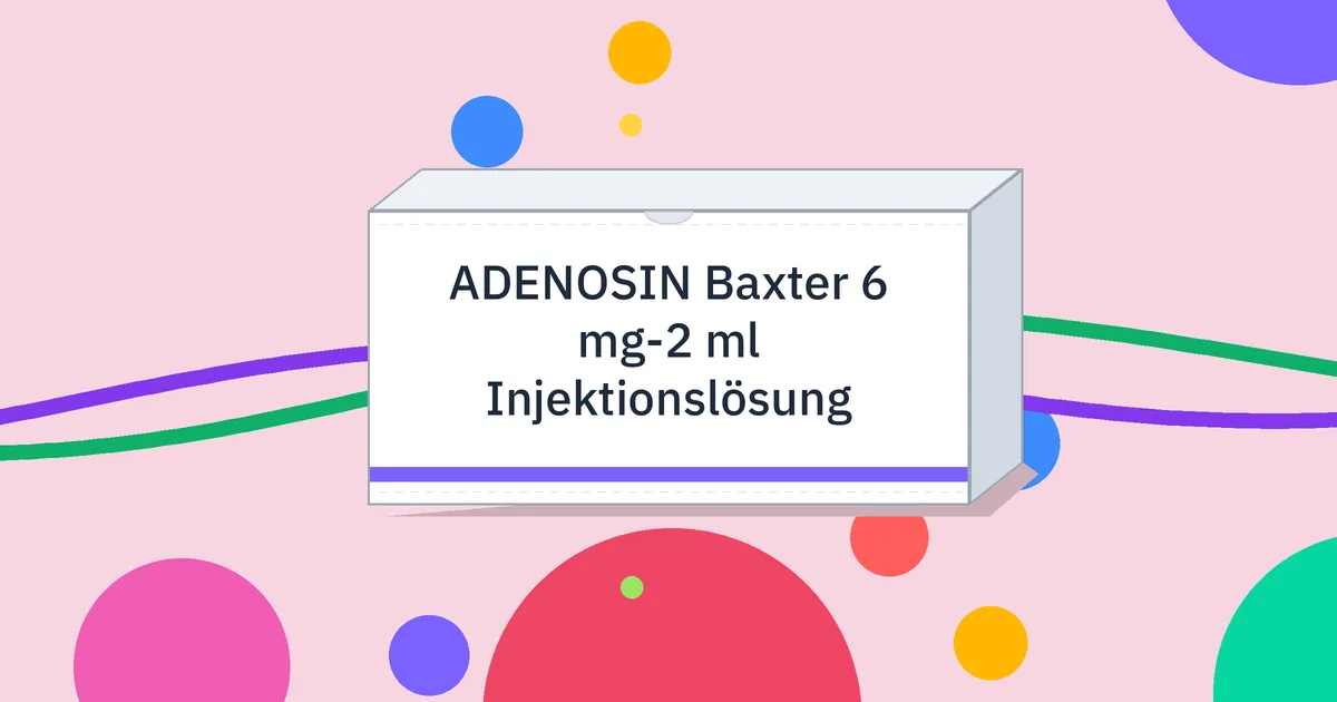 Symbolbild: Packung mit der Aufschrift ADENOSIN Baxter 6 mg-2 ml Injektionslösung (PZN 17923772) – Verfügbarkeit und Bezug in Apotheken in Frankfurt am Main