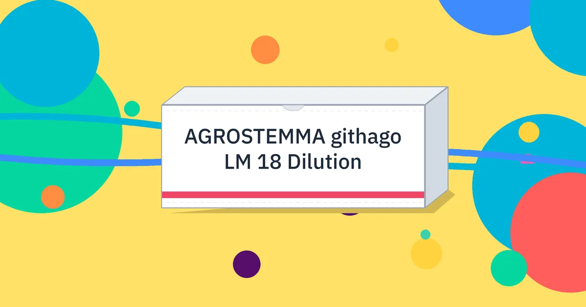 Symbolbild: Packung mit der Aufschrift AGROSTEMMA githago LM 18 Dilution (PZN 13307444) – Verfügbarkeit und Bezug in Apotheken in Frankfurt am Main