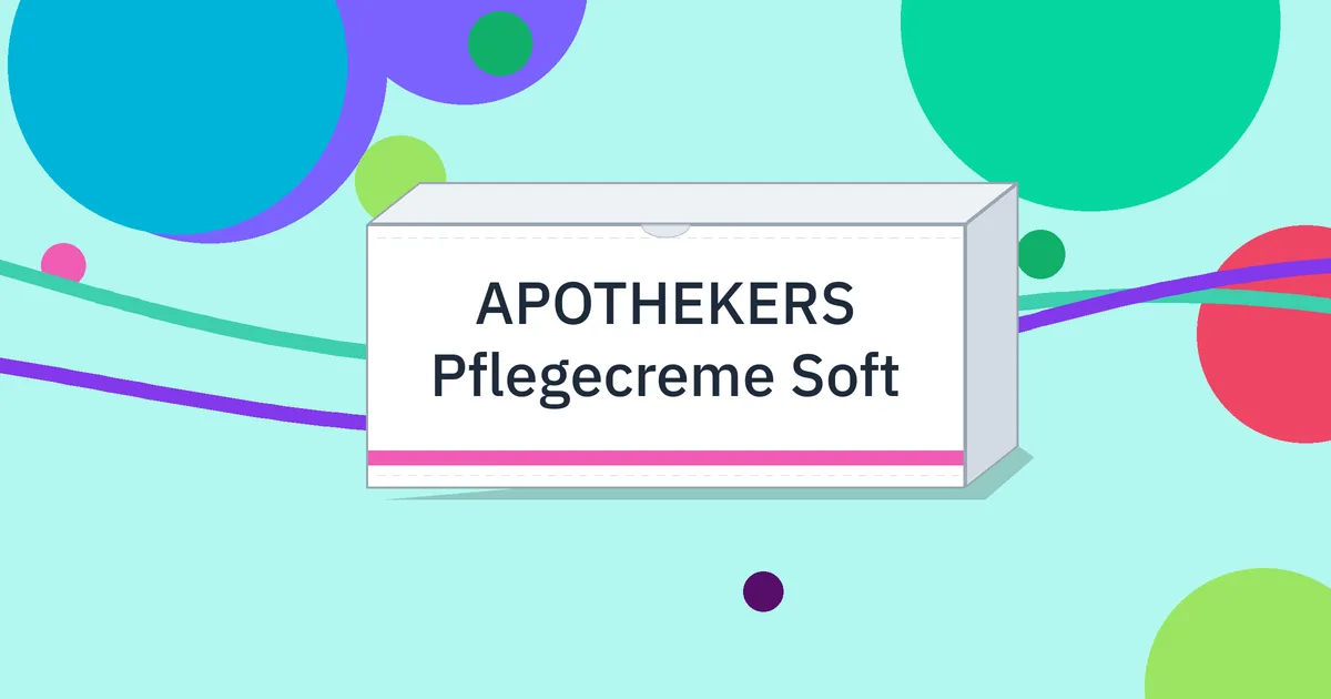Symbolbild: Packung mit der Aufschrift APOTHEKERS Pflegecreme Soft (PZN 19300549) – Verfügbarkeit und Bezug in Apotheken in Frankfurt am Main
