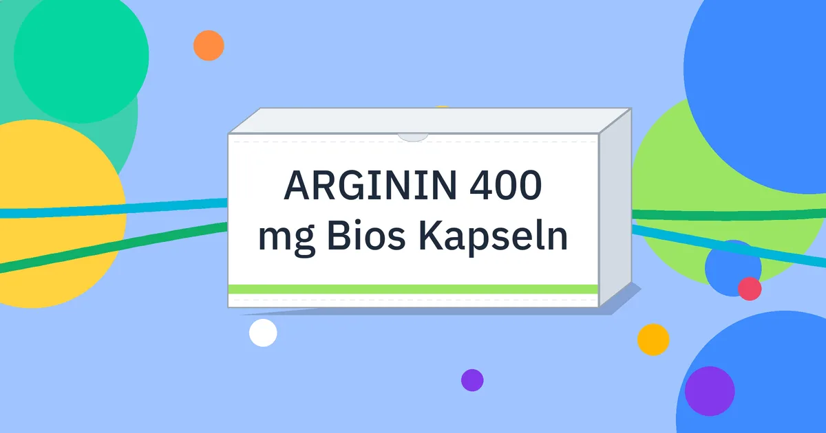 Symbolbild: Packung mit der Aufschrift ARGININ 400 mg Bios Kapseln (PZN 10117039) – Verfügbarkeit und Bezug in Apotheken in Frankfurt am Main