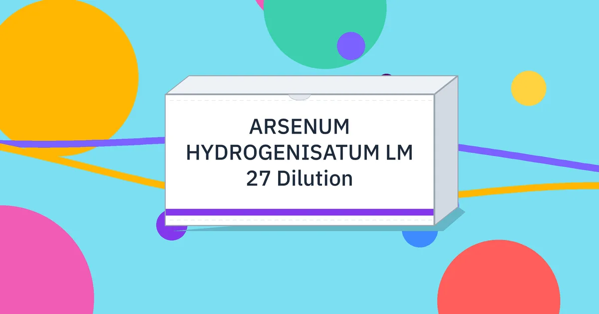 Symbolbild: Packung mit der Aufschrift ARSENUM HYDROGENISATUM LM 27 Dilution (PZN 12778615) – Verfügbarkeit und Bezug in Apotheken in Frankfurt am Main